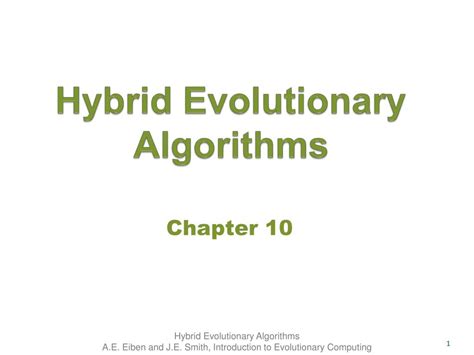Ppt Hybrid Evolutionary Algorithms Powerpoint Presentation Free