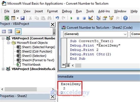 How To Use Excel Vba To Convert A Number To Text 4 Examples Exceldemy