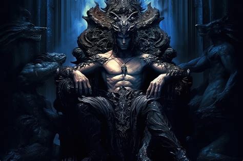 지하 세계의 하데스 신 Generative Ai 프리미엄 사진