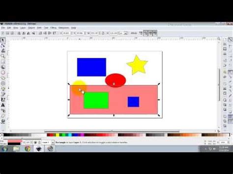 Selecting Multiple Objects In Inkscape YouTube Digital Design Objects Graphing