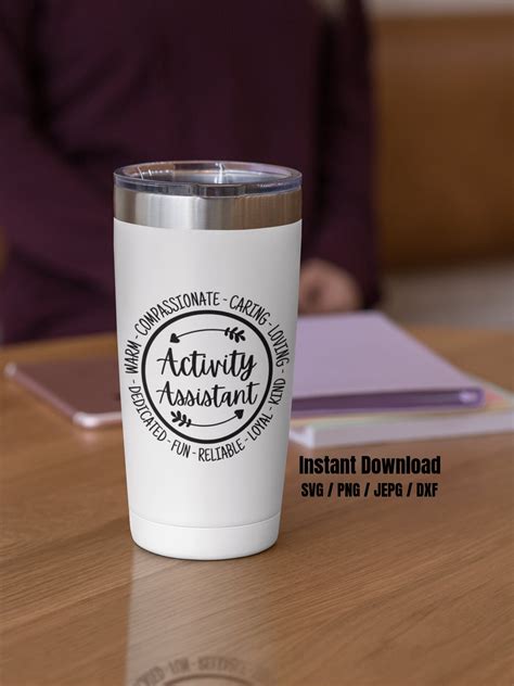 Activity Assistant Svg Activity Life Svg Assistant Svg Etsy