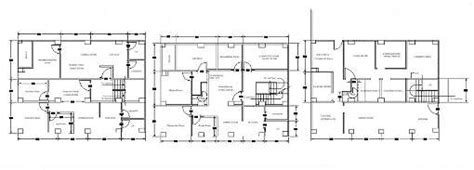 Housing Apartment Building Structure Detail Plan Elevation And Section 2d View Layout Dwg File
