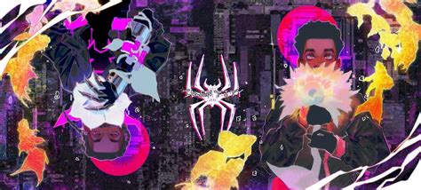Miles Morales Spider Man Miles G Morales And Prowler Marvel And 3 More Drawn By Rrafry
