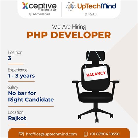 Xceptive Solutions Llp On Linkedin Urgenthiring Phpdevelopers Nobond 5daysworkingfromoffice