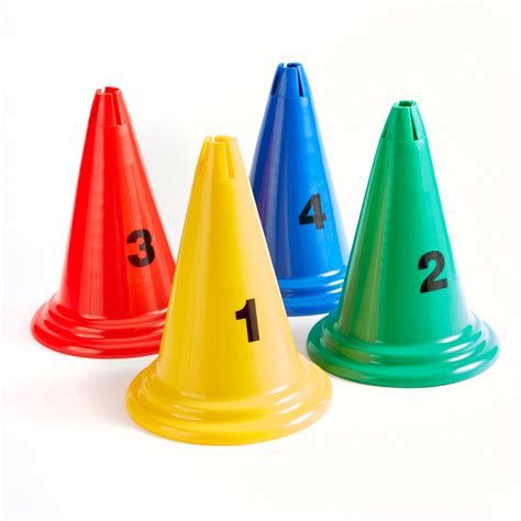 Mini Cones 30cm Set Of 4 Numbers Zsig