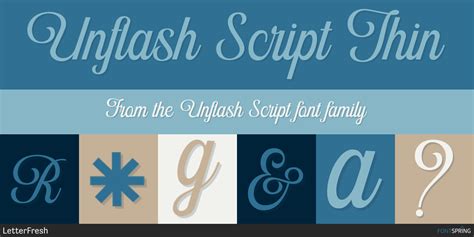 fonts similar to unflash script