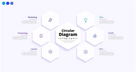 Premium Vector Modern Minimalist Elegant Clean Circular Polygon 6