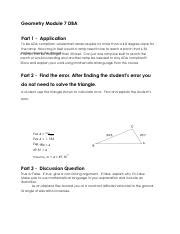 MODULE 7 07 07 DBA Assignment Pdf Geometry Module 7 DBA Part 1 Application To Be ADA