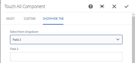 Aem Cases Touch Ui Hideshow Fields In The Dialog In Aem By