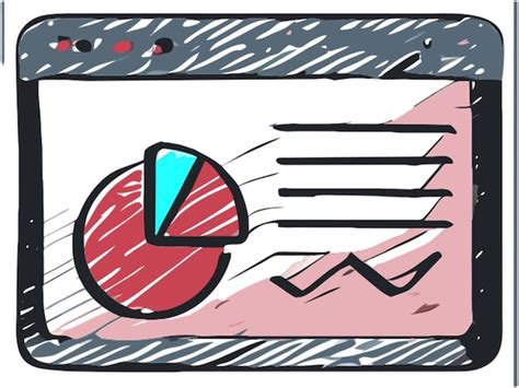 그래프 및 파이 차트 아이콘 프리미엄 벡터