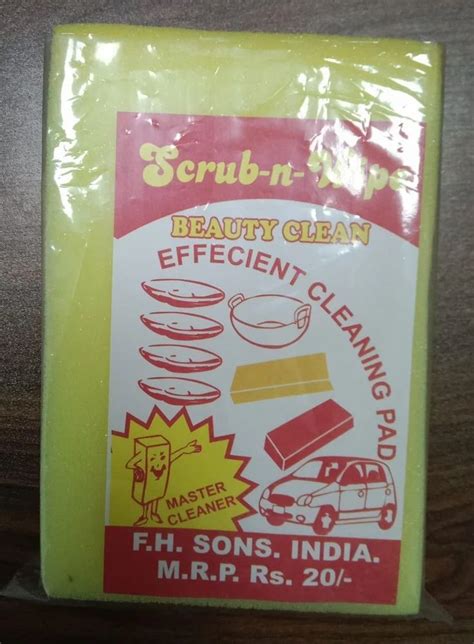 Yellow Sponge Efficient Cleaning Pad At ₹ 20 Piece In Navi Mumbai Id 2853446683297