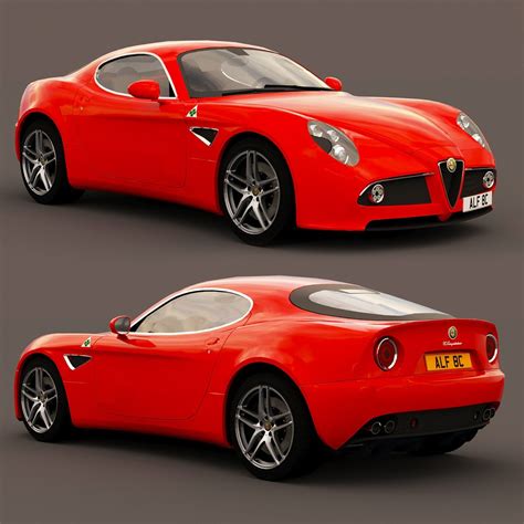 Alfa Romeo 8c 3d Turbosquid 1924249