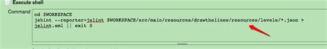 trying to jslint files using jenkins filenotfoundexception
