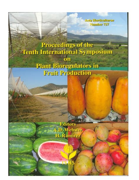 Pdf Effect Of Foliar Applied Plant Bioregulators On June Fruit Drop