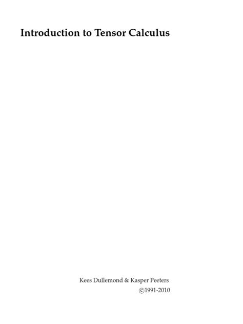 tensor pdf tensor summation