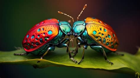 Premium Photo Insects Mating Dock Bug Generative AI