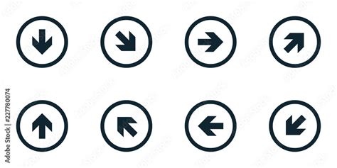 Arrow Buttons Set Illustration Stock Vector Adobe Stock