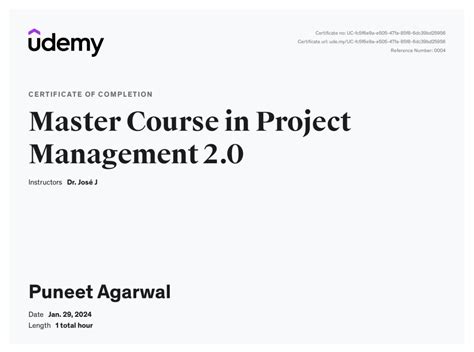puneet agarwal lssbb mbus cornell epm on linkedin udemy course completion certificate