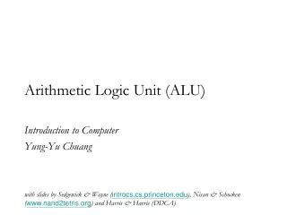 PPT Arithmetic Logic Unit ALU PowerPoint Presentation Free Download ID 3939371
