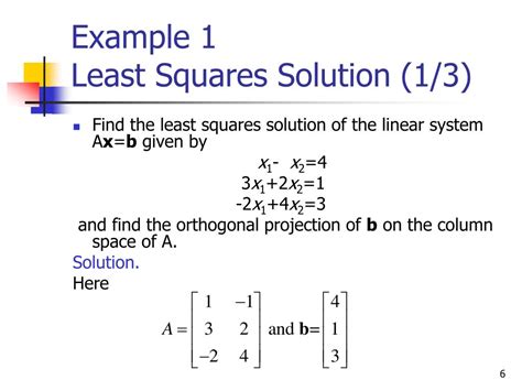 Ppt 64 Best Approximation Least Squares Powerpoint Presentation