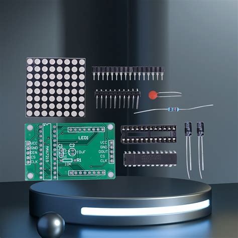 Módulo De Matriz De Puntos Rojos Módulo De Pantalla De Matriz De Puntos Led Rojo Max7219