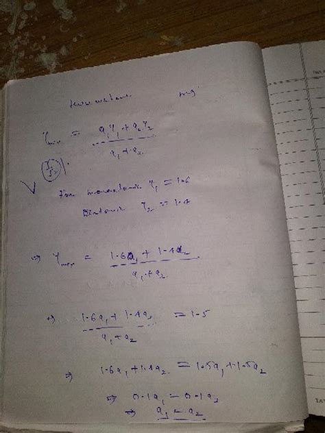 Q5 A Mole Of A Mono Atomic Gas Is Mixed With A Mole Of Diatomic Gas