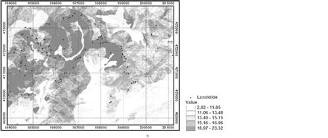 Landslide Susceptibility Maps By Frequency Ratio Model Download Scientific Diagram