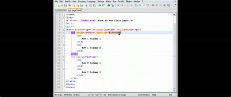 Html Lesson 4 Basic Tables And Some Attributes Part 2 Youtube