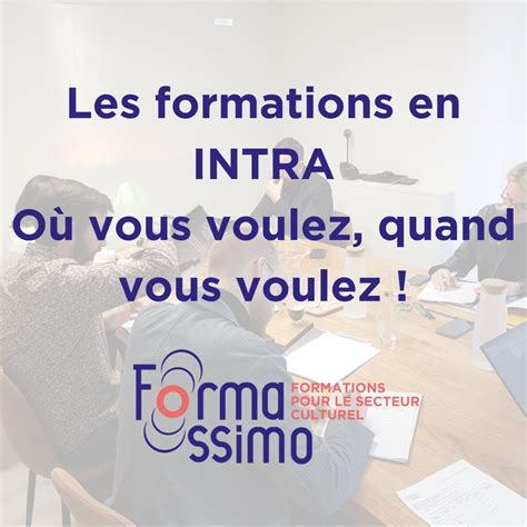 Profilculture Formation Formassimo Les Formations En Intra Avec Formassimo