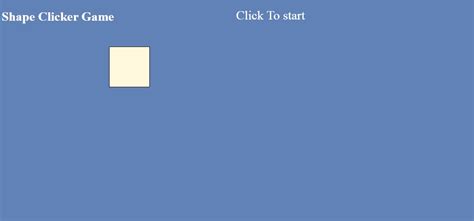 Shape Clicker Game Using Htmlandcss In Vanillajs With Source Code
