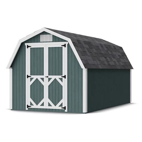 Little Cottage Co Value Gambrel 8 Ft X 14 Ft Outdoor Wood Storage