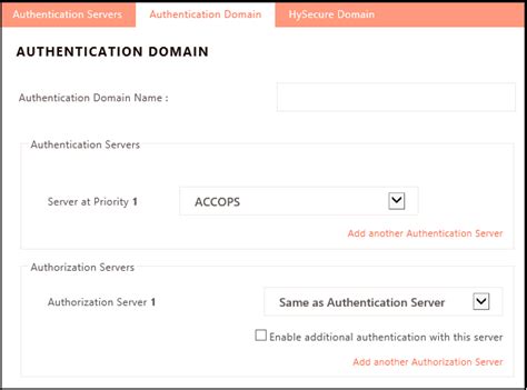 Authentication Domain Accops Hysecure 54 Knowledge Center