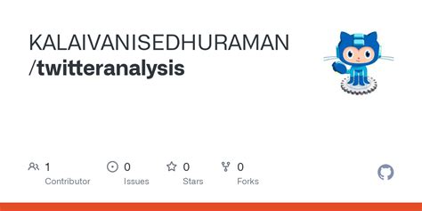 Github Kalaivanisedhuraman Twitteranalysis