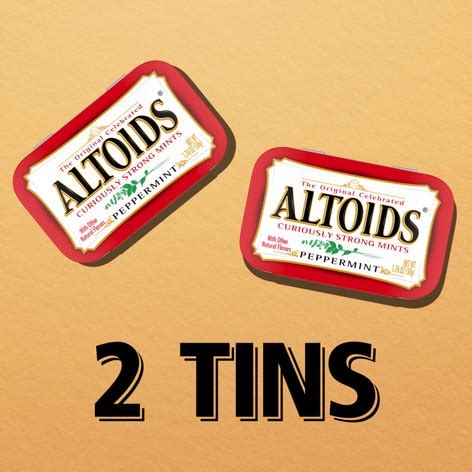 Altoides Altoids Peppermint Mints 1 76 Ounce Pack Of 2 Altoids®