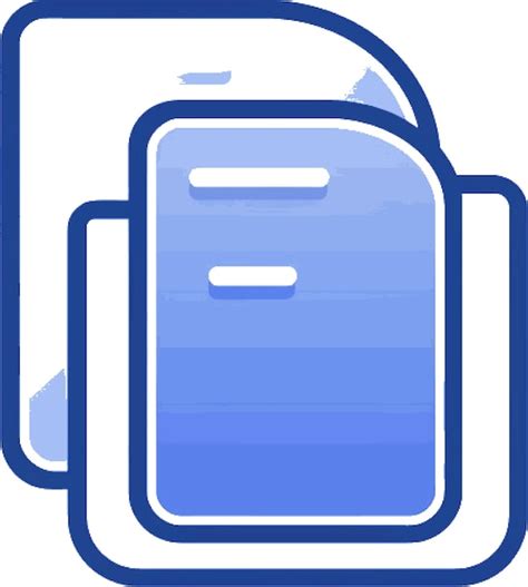 document overlapping icon file management and document work image
