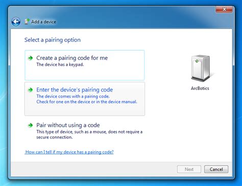 Arcbotics Connecting Your Arcbotics Bluetooth Module Windows 7