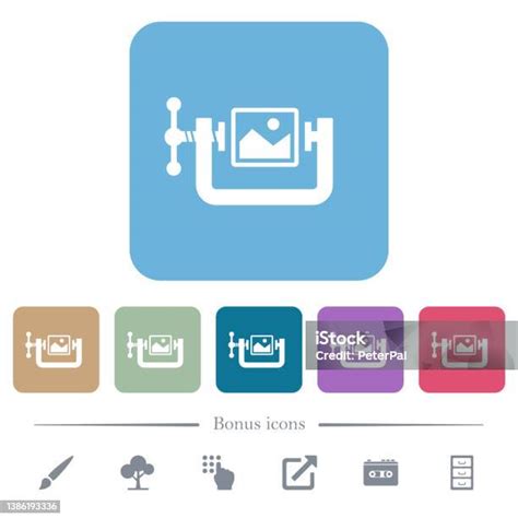 컬러 둥근 사각형 배경의 이미지 압축 솔리드 플랫 아이콘 데이터에 대한 스톡 벡터 아트 및 기타 이미지 데이터 고체 나사 Istock