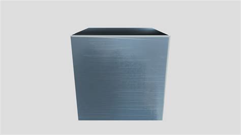 cube metal 3d model by daniel pelegrin danielpelegrin [833c4f9