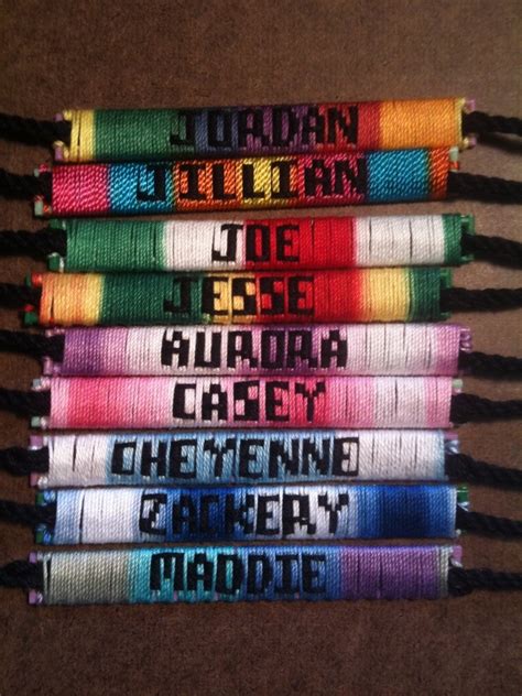 String Bracelet Name Patterns At Amy Hartzell Blog