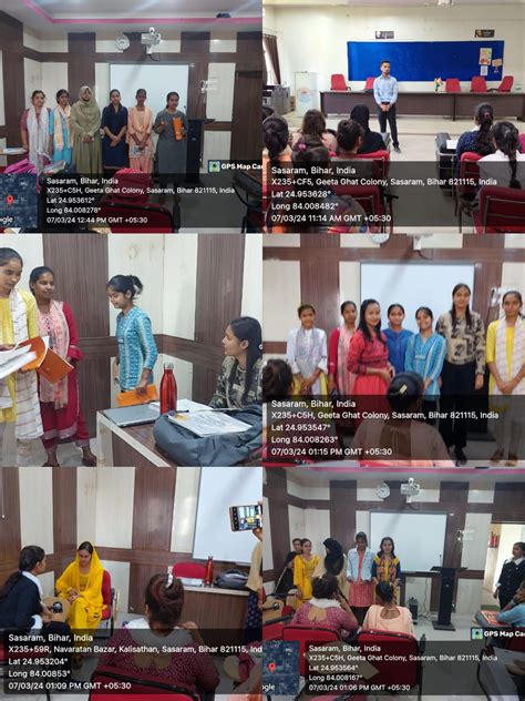 6 Day Skill Development Training Program Rohtas Mahila College