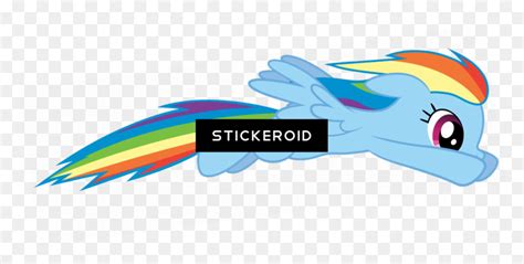 Rainbow Dash Flying Fast 