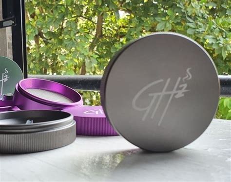 Large Size 63mm Gun Gray Hard Top Five Piece Herb Grinder