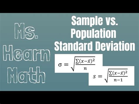 Sample Standard Deviation