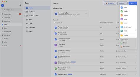 Create Documents Or Folders