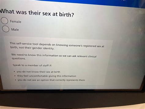 Aande Patients Wade Through 14 Pages Of Touch Screen Questions Before Being Asked Are You Losing