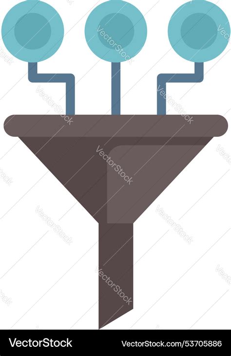 Data Funnel Processing Information Sorting Digital