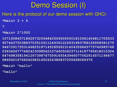 artificial intelligence lecture 2 the haskell programming language