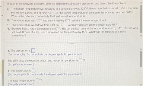 solved in each of the following problems write an addition