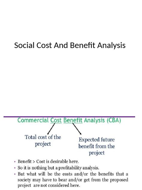 Social Cost Benefit Analysis Pdf