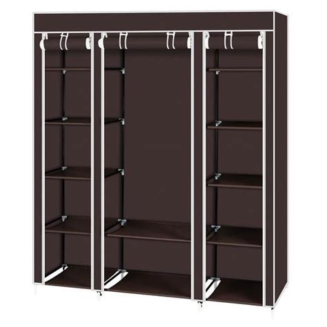 Knocbel Non Woven Fabric Portable Clothes Wardrobe Storage Organizer